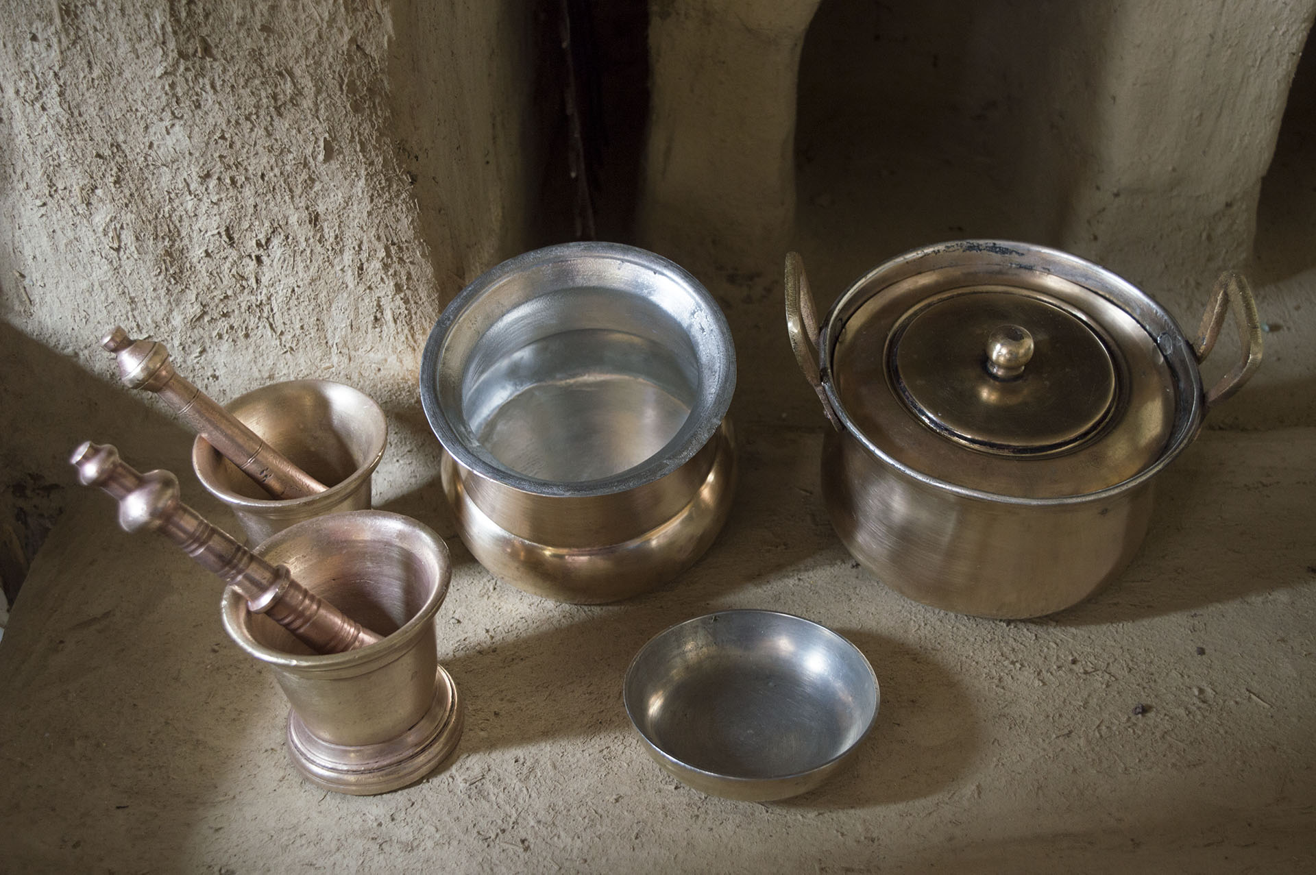 brass/bronze cast mortar and pestle/hamam dasta/small/2 – The Camphor Chest